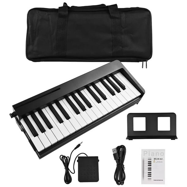Teclado Piano Electrónico Plegable 61 Teclas Portátil para ...