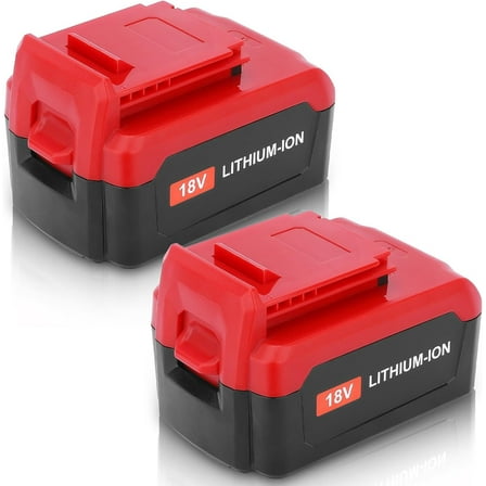 2Packs Replacement for Porter Cable 18V 6.0Ah Battery Lithium PC18BLX ...