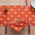 Aximioll Burnt Orange Boho Tufted Table Runner 12x72 Inch with Tassel ...
