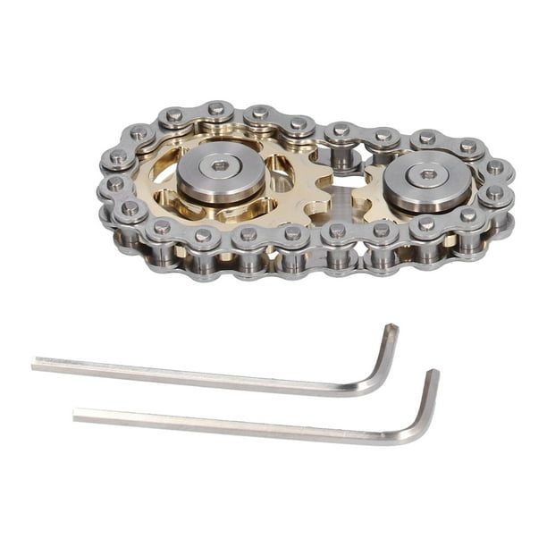 Gears Linkage Chain Toy, Travel Portable Sprocket Toy Stainless Steel ...