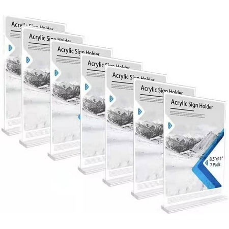 Diayung Acrylic Sign Holder, A4 Clear Plastic Sign Holder, Paper Desk ...