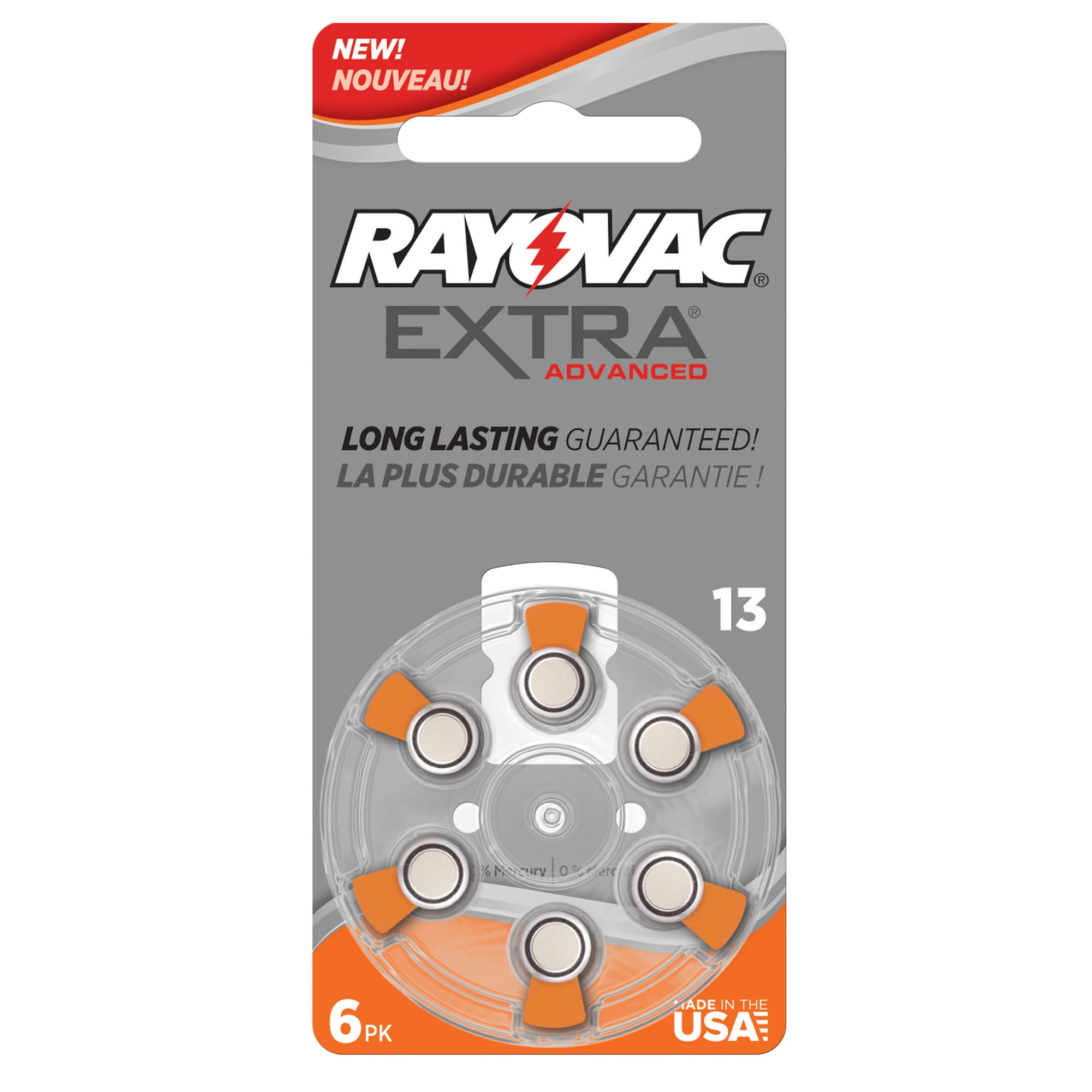 Click here for 60-Pack Size 13 Rayovac Hearing Aid Batteries prices