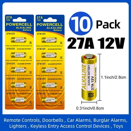 5/10pcs/pack 23A 12V Battery 27A Alkaline Battery Doorbell Infrared Anti-theft Trigger 23a12v ...