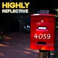 3 Inch REFLECTIVE Mailbox Numbers for Outside - 5 Complete Sets 0-9 ...