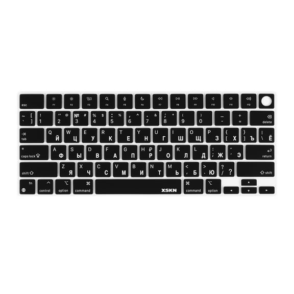 XSKN Russian Language Keyboard Cover for 2020-2023 Released MacBook Pro ...