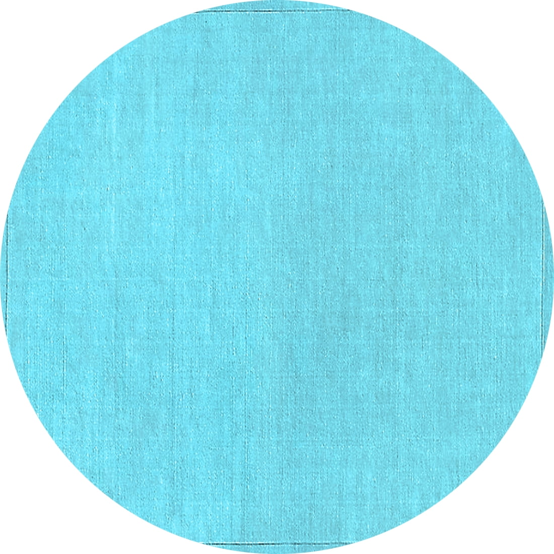 Ahgly Company Indoor Round Solid Light Blue Modern Area Rugs, 3' Round ...