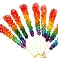 Rainbow Rock Candy - BCF26 Colorful Rock Candy Sticks Extra Large (12 ...