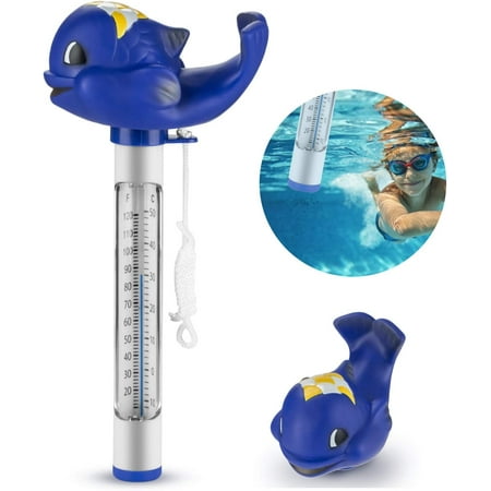 NETSENG Swimming Pool Floating Thermometer, Pool Thermometer with Rope ...