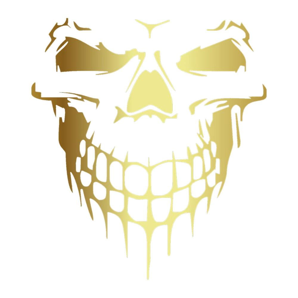 Skull Hood Stickers|Reflective Self-Adhesive Skull Vinyls Car Decals ...