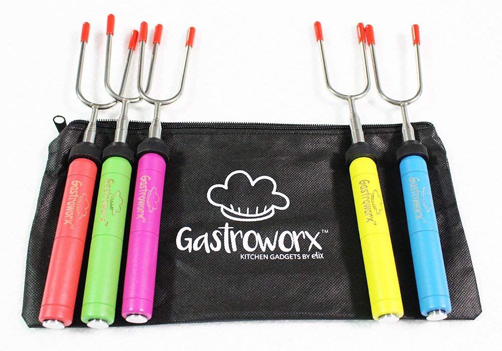 Set of 5 Heavy Duty Telescoping Roasting Forks | Walmart Canada