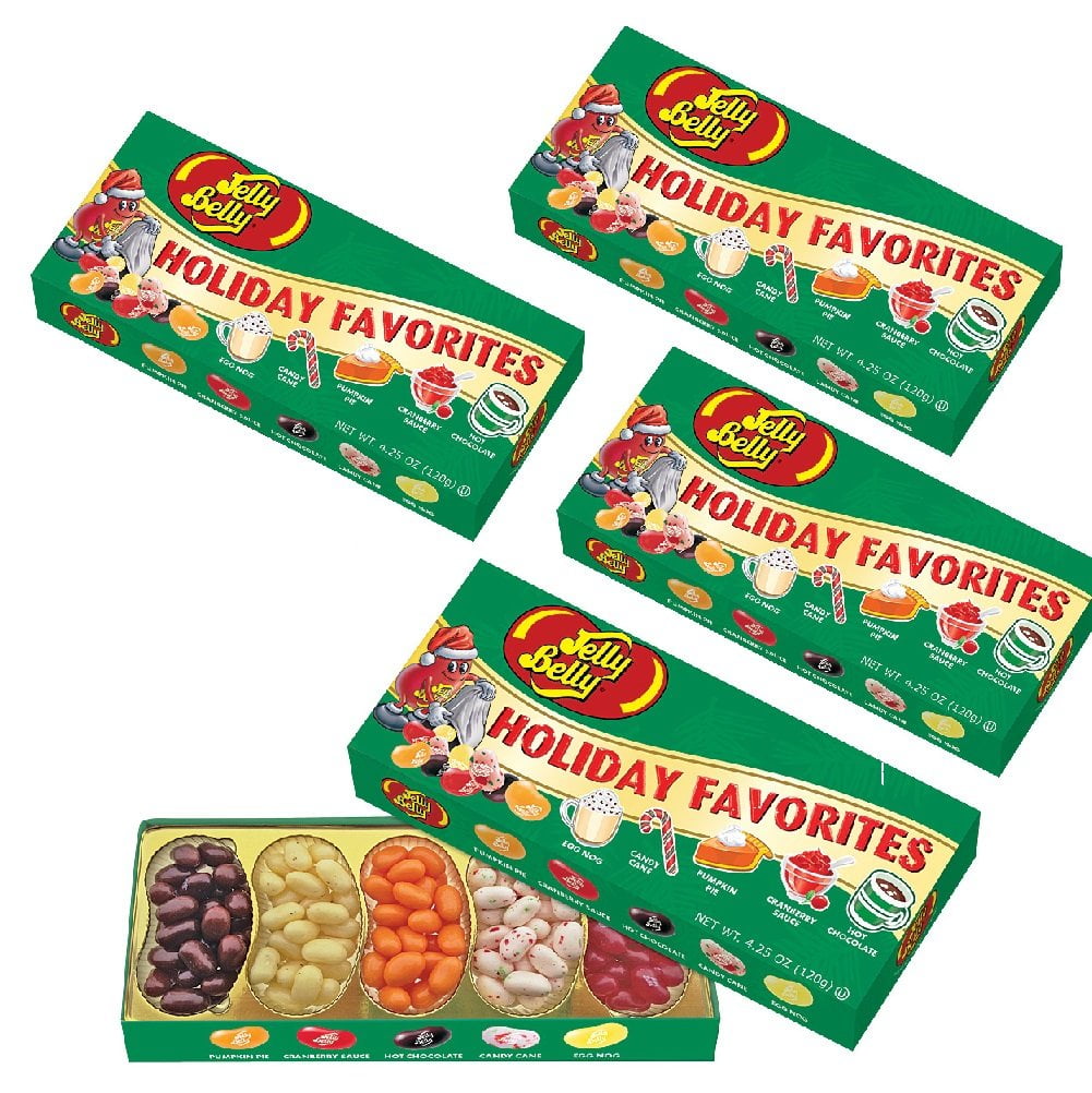 Jelly Belly - Holiday Favorites, 5 Flavor Gift Box, 4.25 Ounce - Pack ...