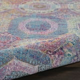 Nourison Global Vintage Geometric Multicolor 2' x 4' Area Rug, (2x4 ...