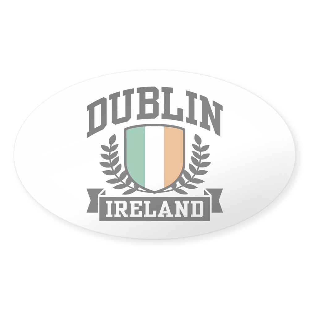 CafePress - Dublin Ireland Oval Sticker - Sticker (Oval) - Walmart.com
