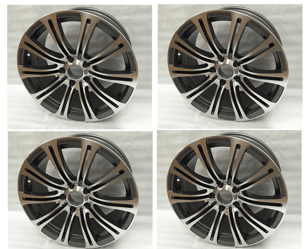 Silver 18" STAGGERED M3 WHEEL RIMS F10 FITS BMW 5 SERIES XDRIVE 535I ...