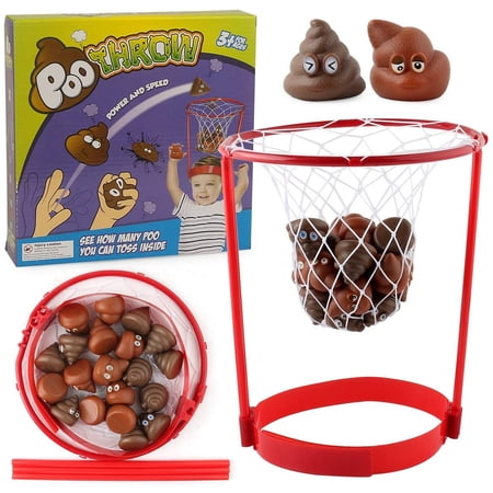 Novelties Poop Shoot, Portable Basketball Head Hoop Contest Unique Poop ...