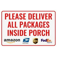 Do Not Leave Packages Here Delivery Sign for Outdoor 12" * 8" (027 ...