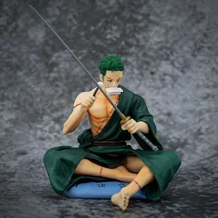 16cm Anime One Piece New World Roronoa Zoro Knife Sitting Position ...