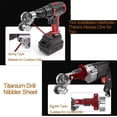 Titanium Drill Nibbler Attachment - Electric Sheet Metal Cutter Tool ...