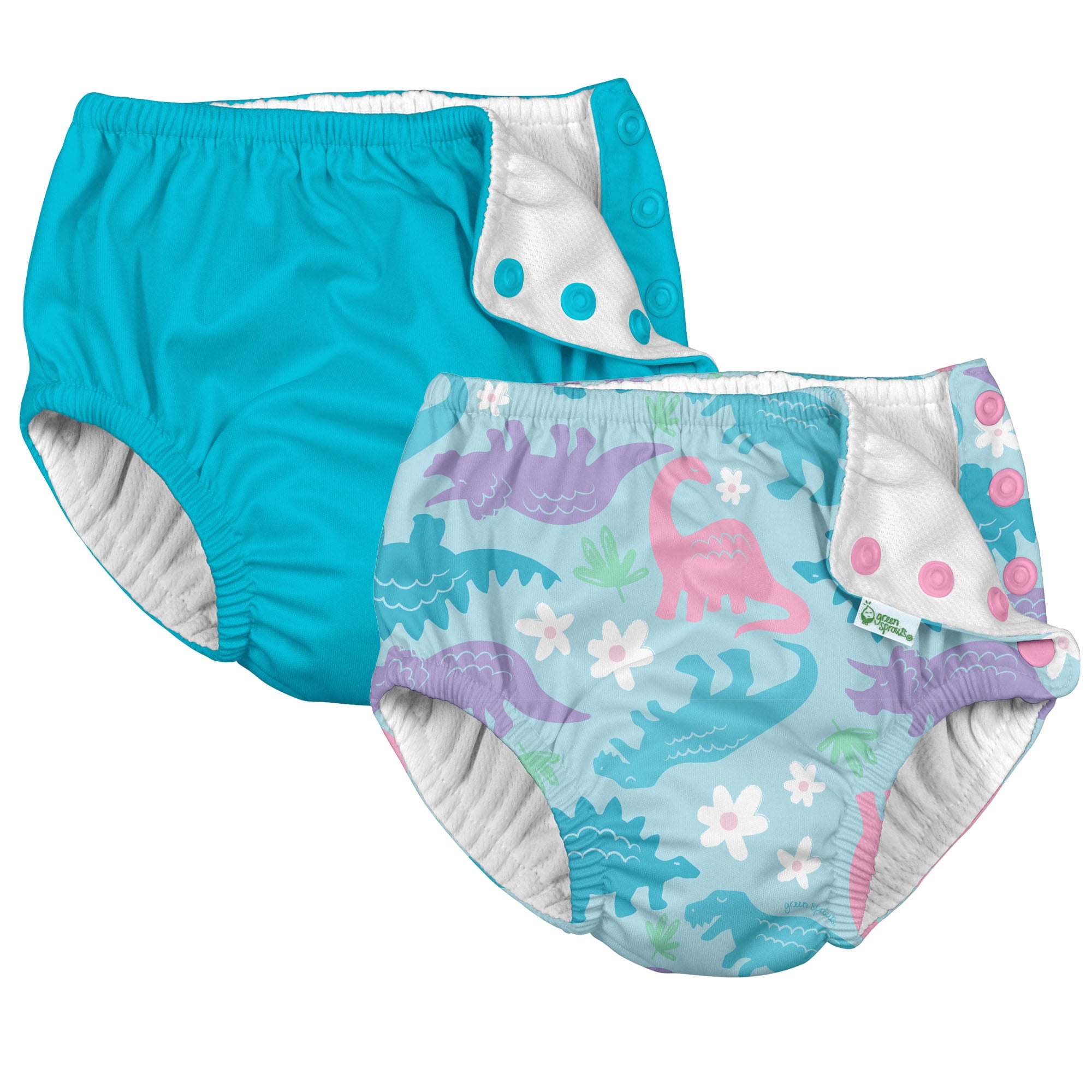i Play (2 Pack) Girls Reusable Absorbent Baby Swim Diapers - Swimming ...