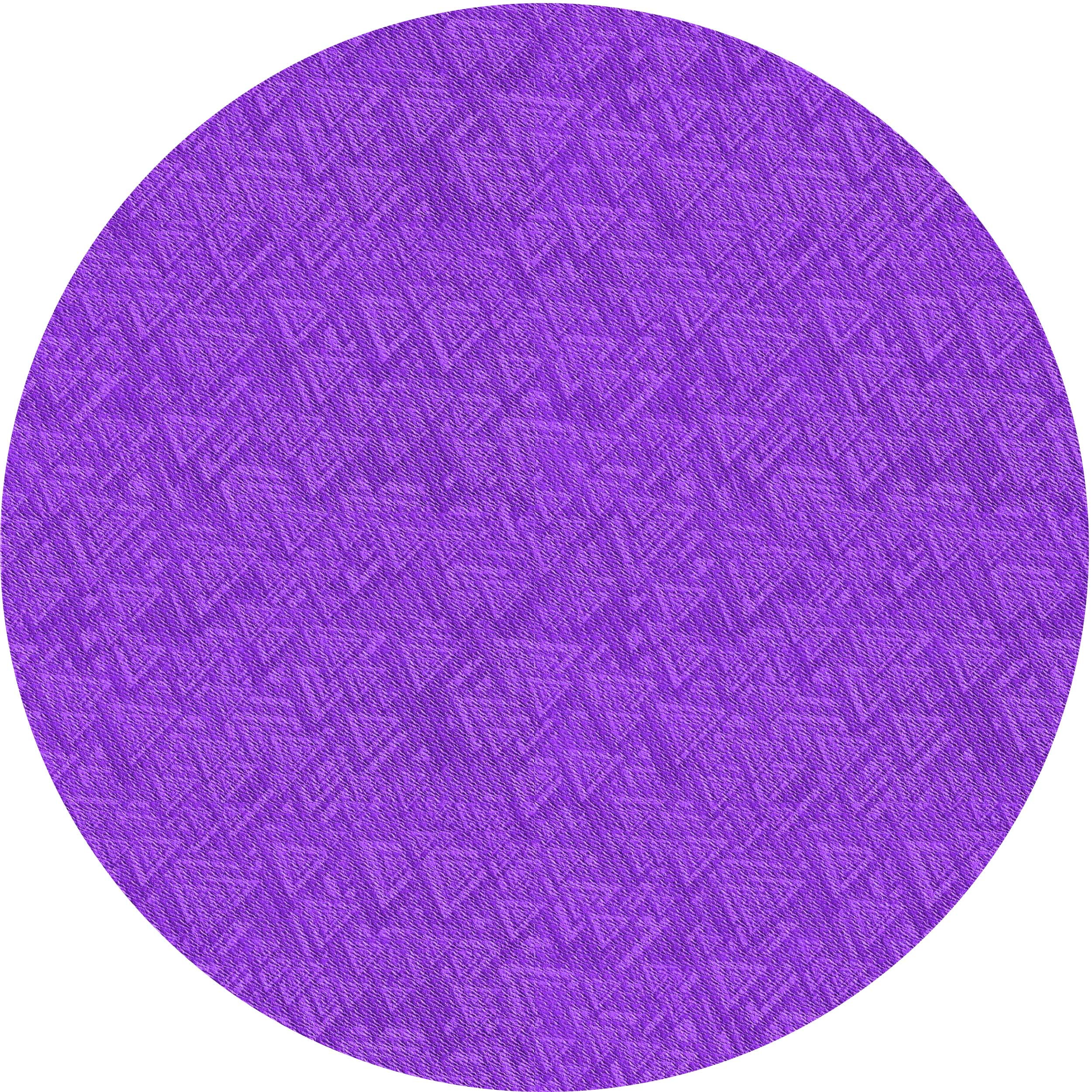 Ahgly Company Indoor Round Patterned Neon Purple Area Rugs, 8' Round ...
