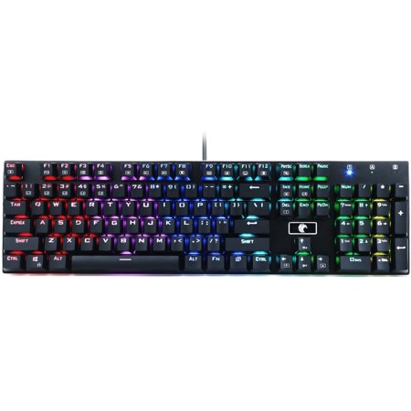 E-Element Z-88 RGB Mechanical Gaming Keyboard, Programmable RGB Backlit ...