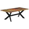 vidaXL Dining Table Living Room Dinner Kitchen Table Multi Materials ...