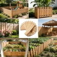Jaxpety 6ft Wood Fence Pickets, 25-Pack, Pressure-Treated Chinese Fir ...