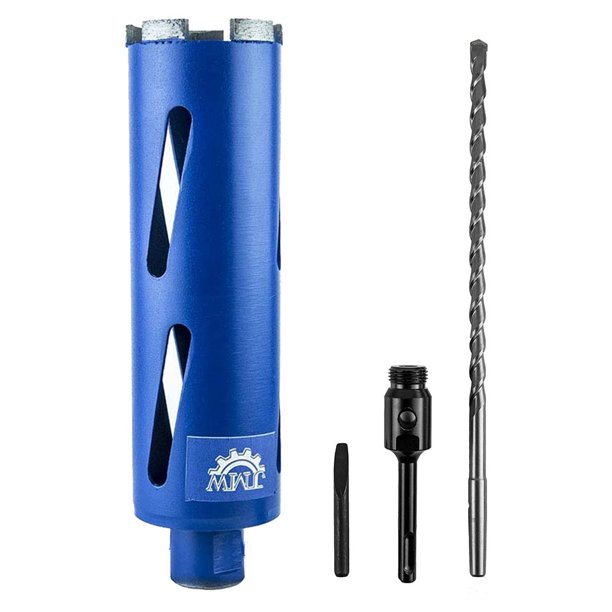 Jeremywell Dry Diamond Drill Core Bit for Brick and Concrete with Pilot ...