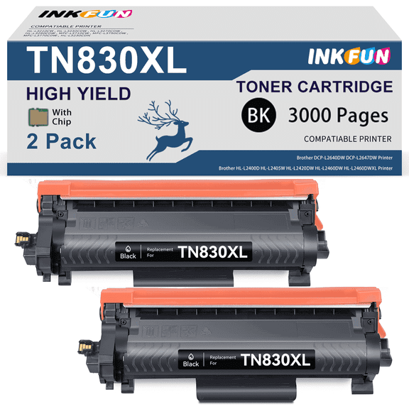 LinkDocs TN830XL TN830 Toner Cartridge Replacement, Black, High Yield ...