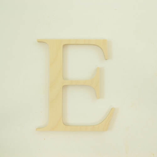 Package of 1, 14 Inch X 1" Thickness Baltic Birch Wood Letter "E" in ...