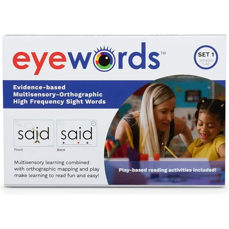 Eyewords Multisensory-Orthographic Sight Word Teaching Cards, Set #1 ...