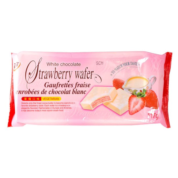 Hunya White Chocolate Strawberry Wafer, 117 g - Walmart.ca