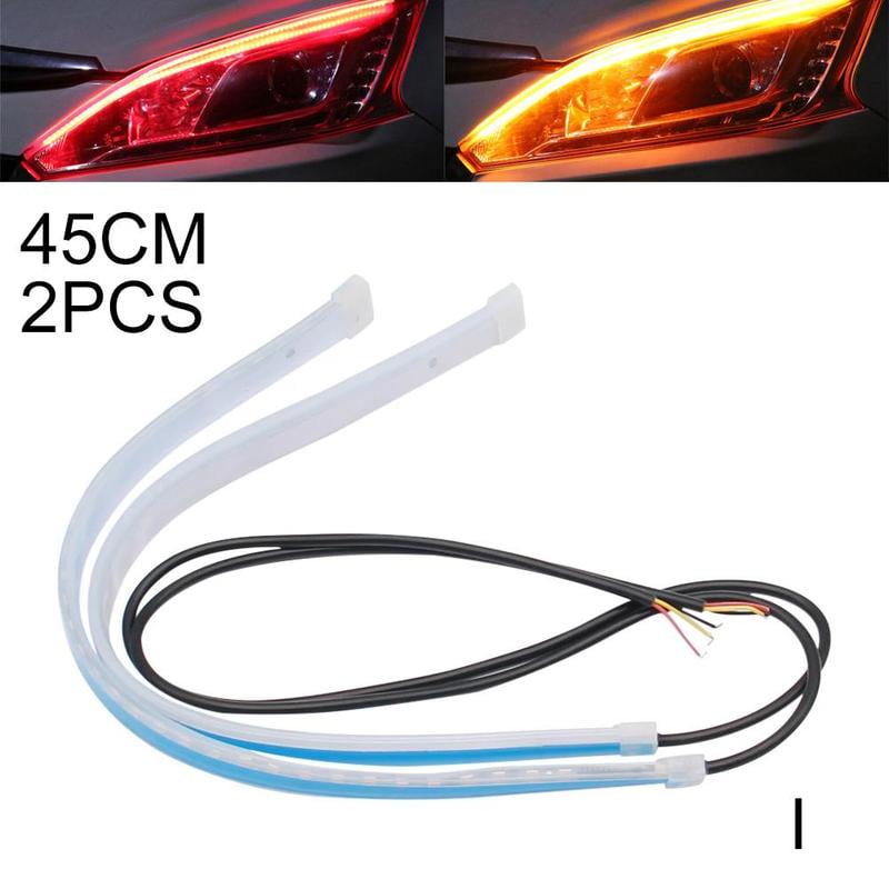 Sequential LED Strip Turn Signal Indicator Car DRL Daytime Running ...