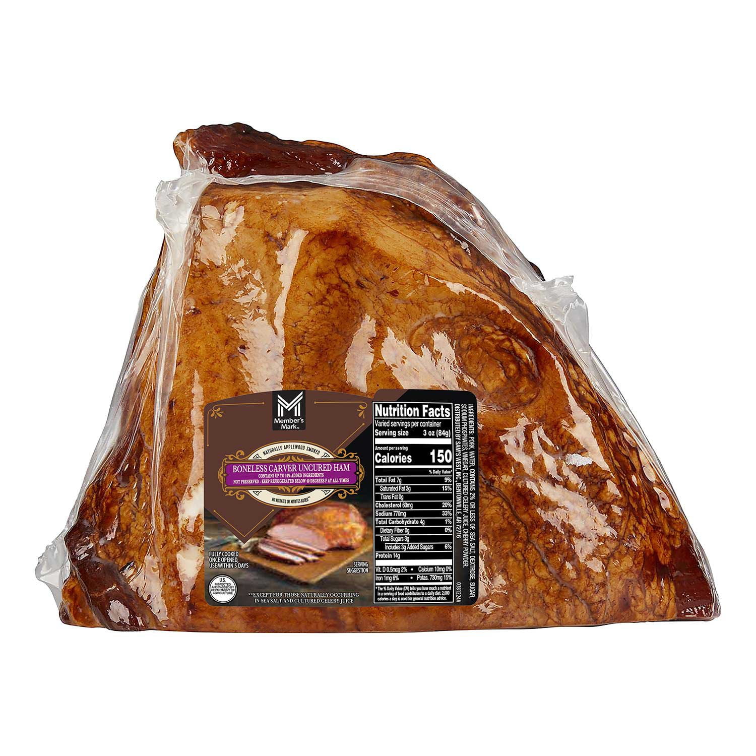 Member's Mark Boneless Uncured Carver Ham, Priced Per Pound - Samsclub.com