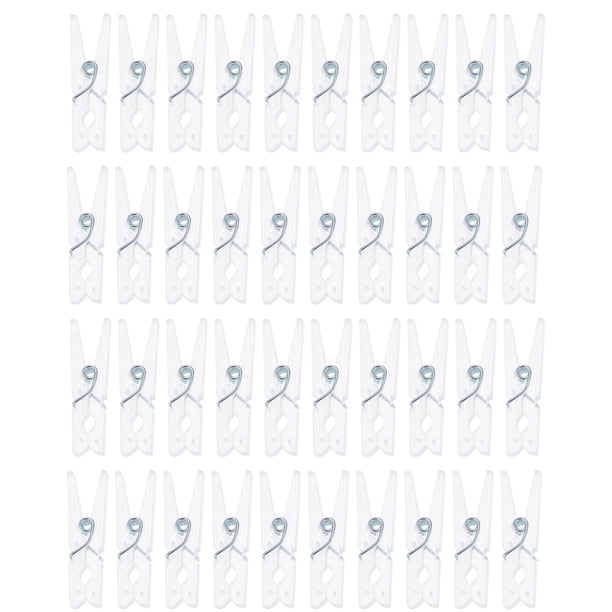 100 pinzas transparentes para fotos, pinzas para colgar fotos, mini ...