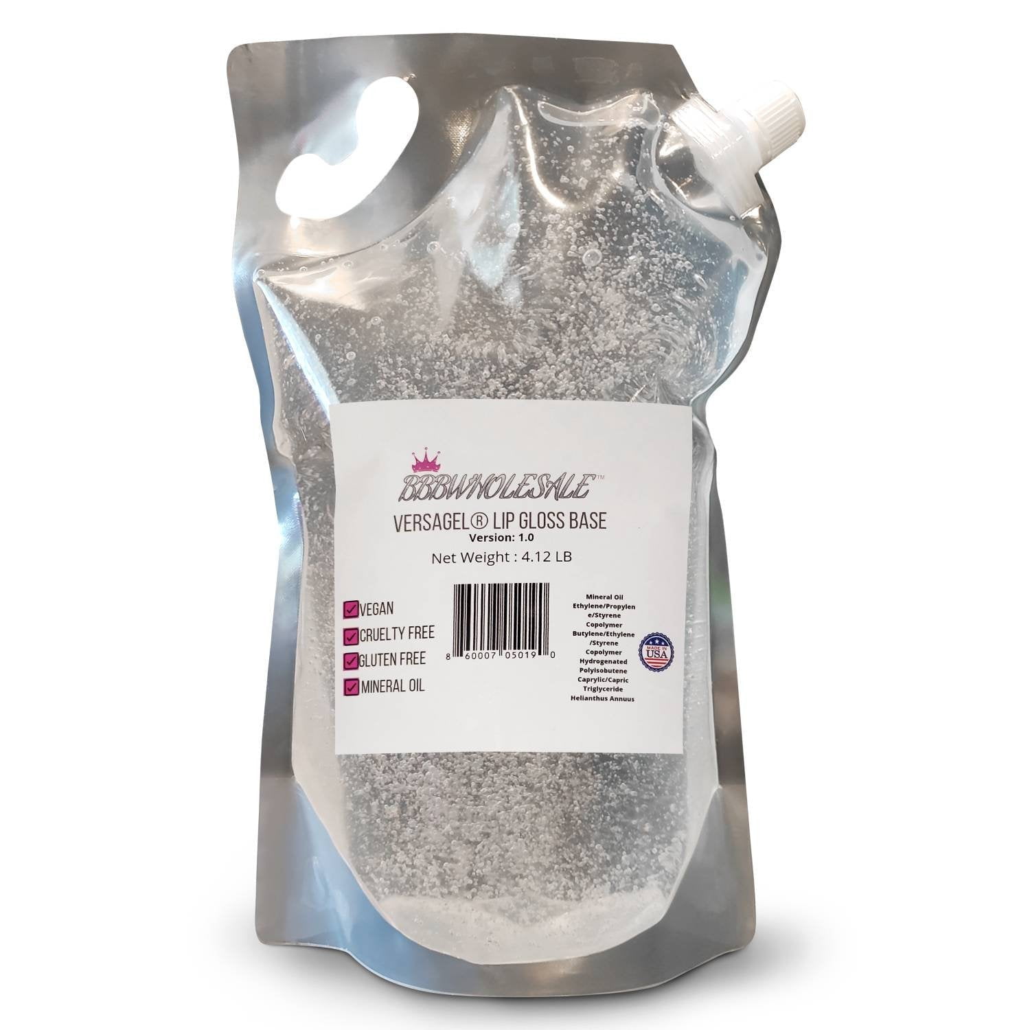 BBBWHOLSALE Versagel Lip Gloss Base 4 LB (VERSION 1.0) - Walmart.com