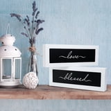 Excello Global Products 2 Pack of White Shadow Box Sign - Love ...