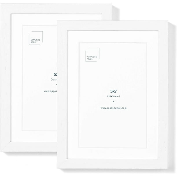 (19 ¾ x 27 ½ in | 50x70 cm) White Solid Oak Wood Picture Frame Poster ...