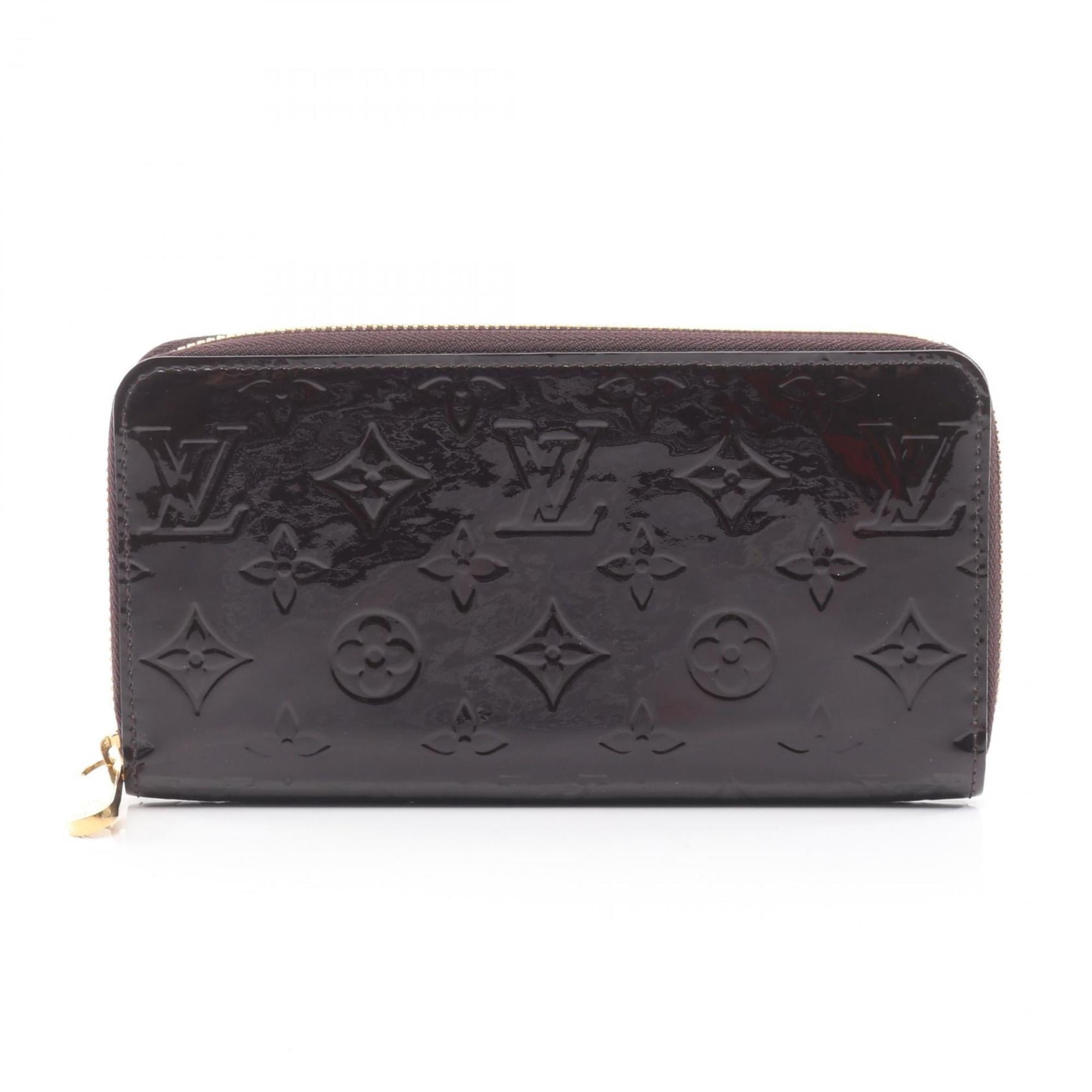 Pre-Owned Louis Vuitton Zippy Wallet, Round Long Leather Vernis, Women ...