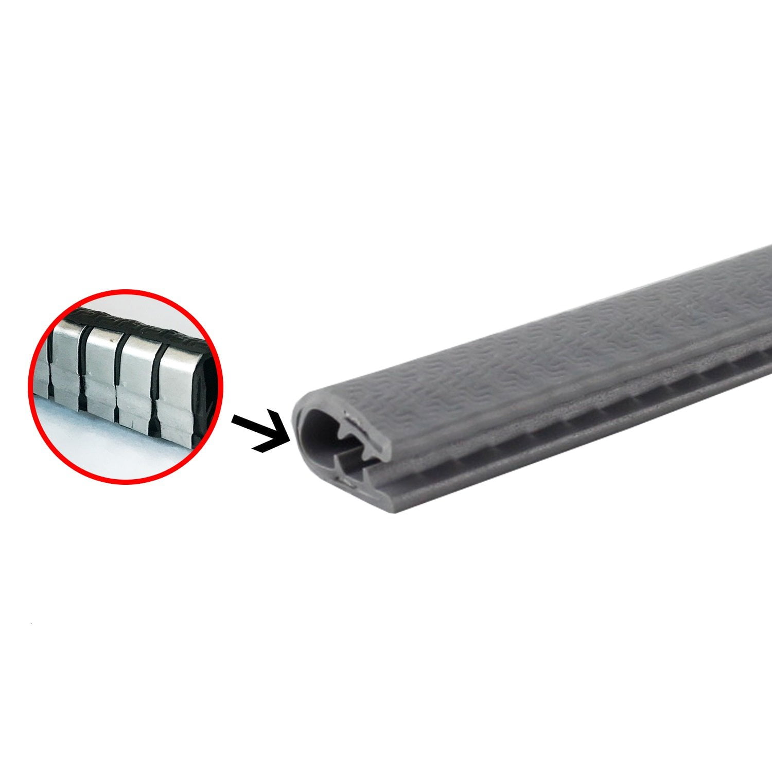 US-Auto Rubber Seal w/Bulb Edge Strip For Noise Control Car Door Trunk ...