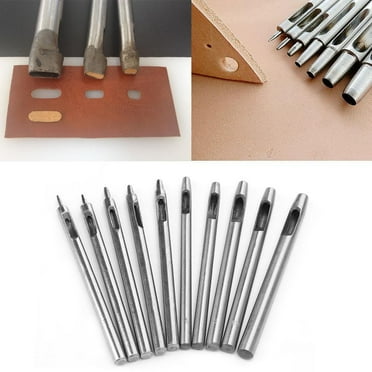 Spencer White Steel 1/2/4/6 Prong Leather Hole Punch Tool Craft Pricking Iron Diamond Lacing ...