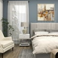 40" x 40" Abstract Framed Wall Art with Silver Frame, by DecMode ...