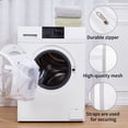 3-Pack Fine Mesh Shoe Laundry Bags – 40×40cm Zippered Polyester Washing ...