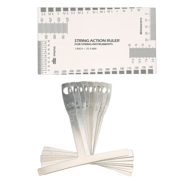 Bass Measuring Ruler Set, Accurate Clear Scale Guitar String Radius ...