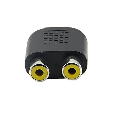 3.5mm Stereo to Dual RCA Audio Adapter, 3.5mm Female to Dual RCA Female ...