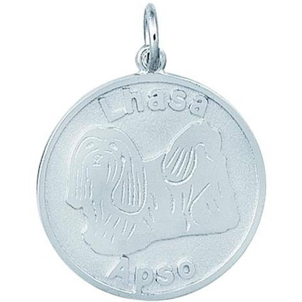 Sterling Silver Lhasa Apo Dog Charm - Walmart.com