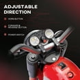 Aosom 6V Electric Dirt Bike for Kids 18-36 Months, 3-Wheels, Horn, Headlights, Sounds, Red ...