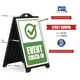 M&T Displays Black Street SignPro Board, Weatherproof A-Frame Sidewalk ...