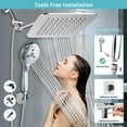 VXV 7-setting shower Head, 8” Rain Shower Head with Handheld Spray ...