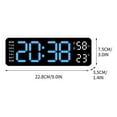 Digital Alarm Clock Qwtwty Electronic Clock Multi-functional LED Alarm ...